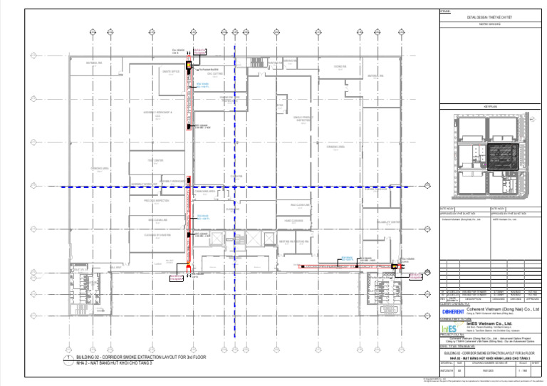 Building 02 - Corridor Smoke Extraction Layout For 3RD Floor | PDF