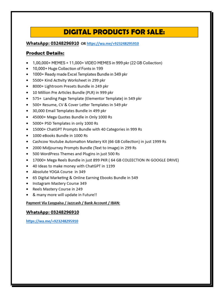 Digital Products PDF | PDF