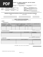 Wealth Declaration Form | PDF