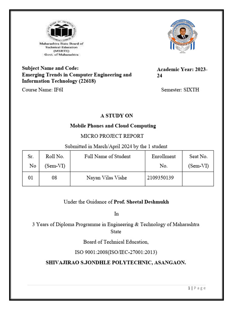 ETI PROJECT Done | PDF | Cloud Computing | Software As A Service