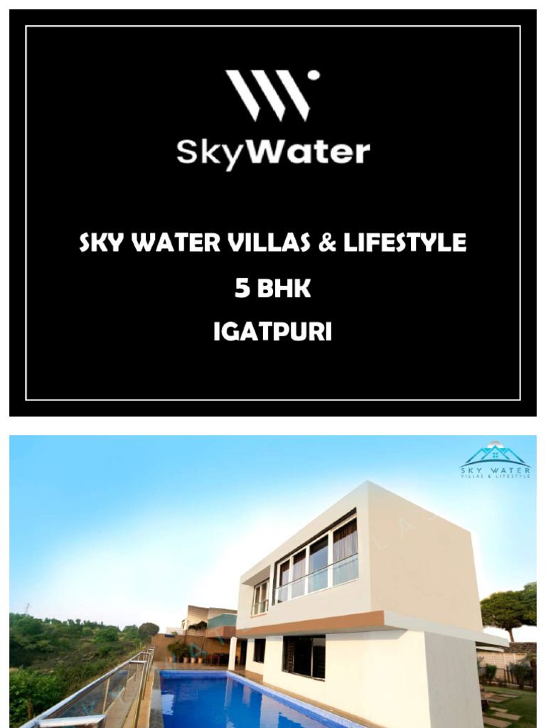Sky Water Villa 5 BHK | PDF