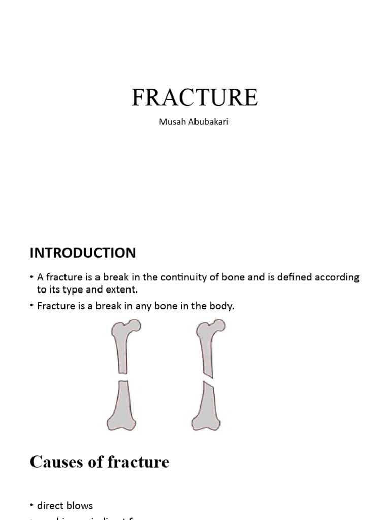 4. FRACTURE | PDF | Bone | Tissue (Biology)