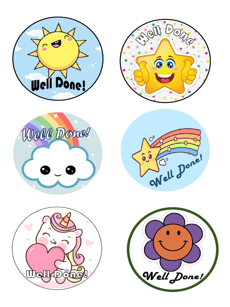 Inspiring and Motivational Reward Stickers For Kids! | PDF | Language ...
