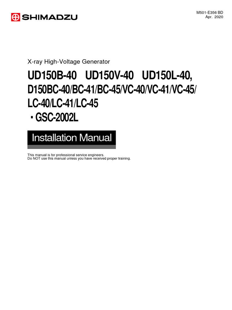 M501-E356BD RF Ud-150 Installation Manual | PDF | Vacuum Tube | High ...