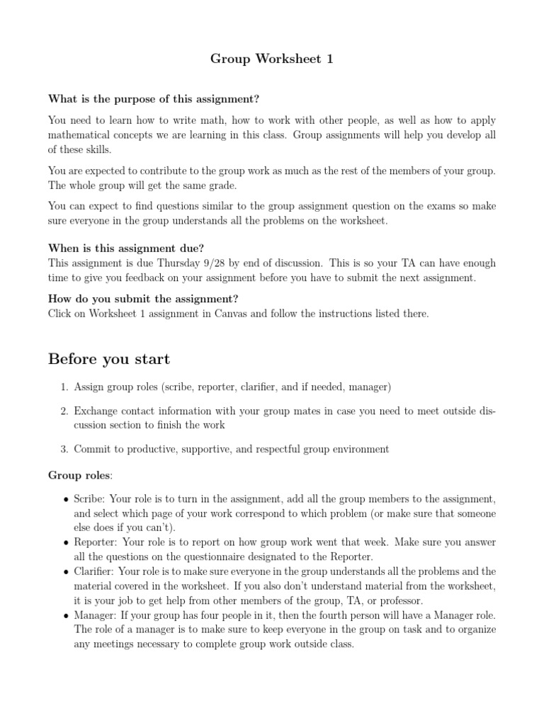 MAT 21A Worksheet 1 JACOBS | PDF | Mathematics