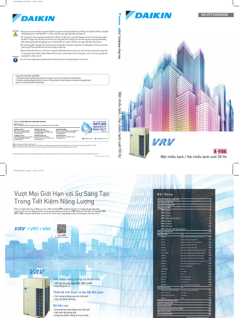 Catalogue Daikin VRV A X Q H 2024 | PDF