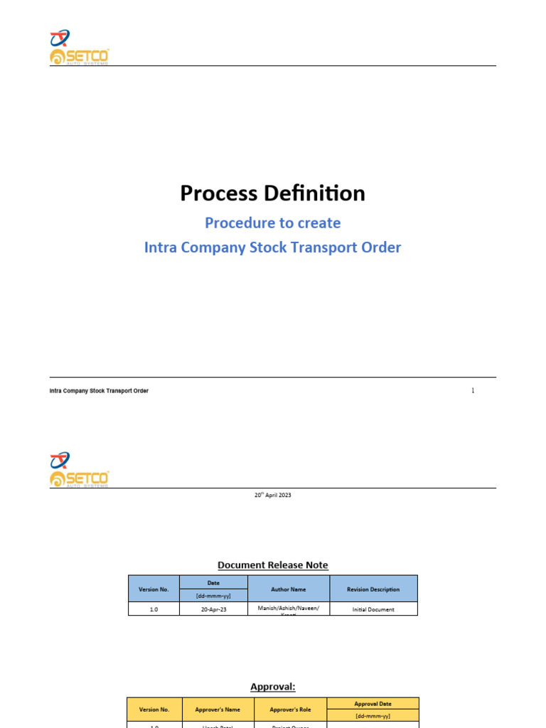 Intra Company Stock Transport Order CONFIGURATION | PDF | Invoice | Business