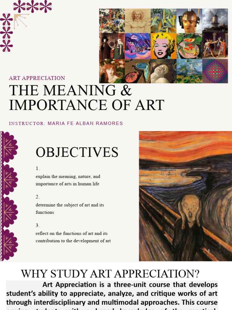 Art Appreciation | PDF | The Arts | Paintings