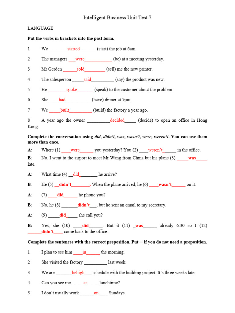 Exercise 7-8 | PDF | Grammar | Languages