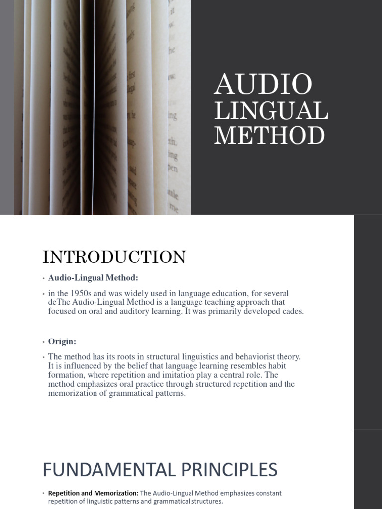Audio lingual method | PDF | Language Education | Human Communication