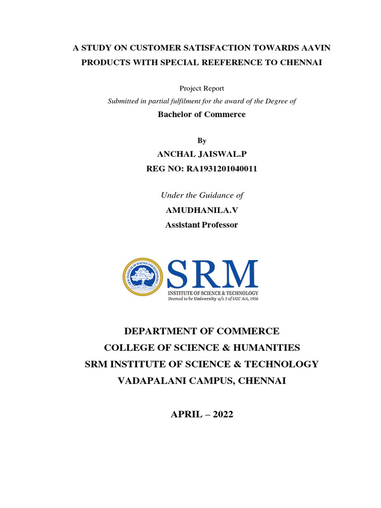 Anchal SRM Project | PDF