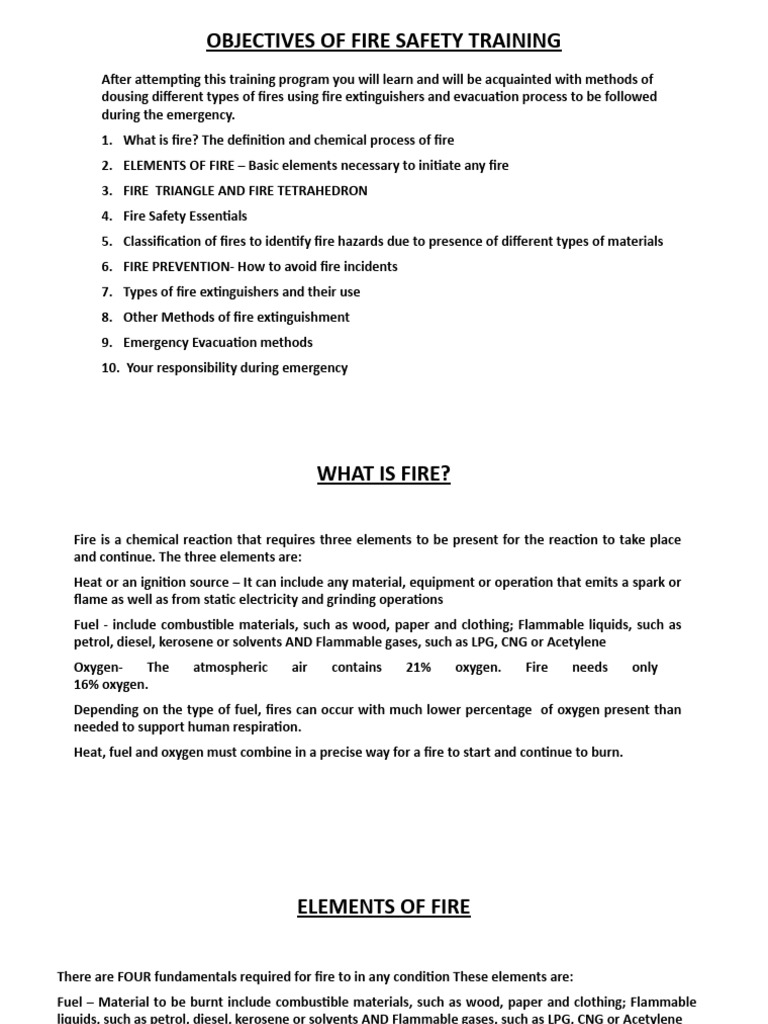 Fire Safety | PDF | Fires | Fire Safety