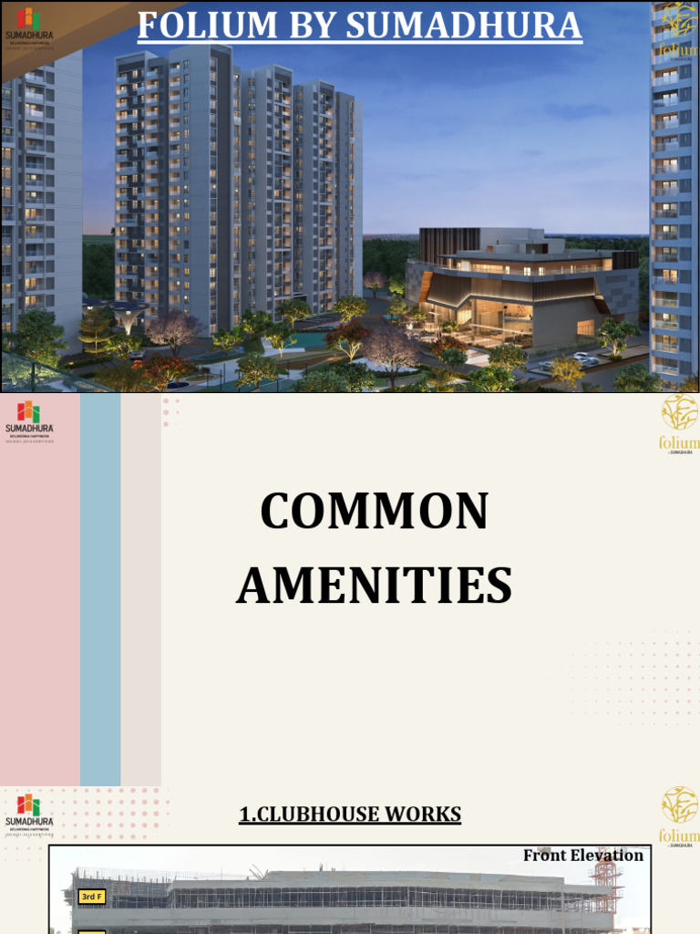 Common Amenities of Folium - Feb 24 | PDF | Architectural Design ...
