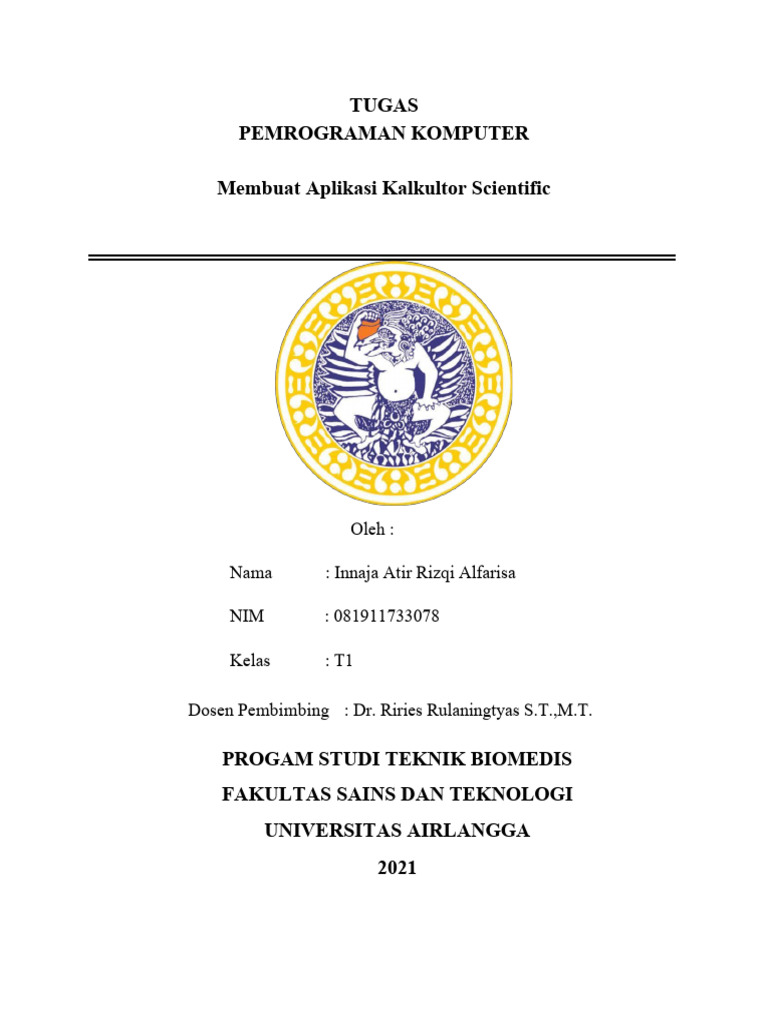 INNAJA ATIR - TUGAS Kalkulator Scientific PROKOM | PDF | Software | Software Engineering