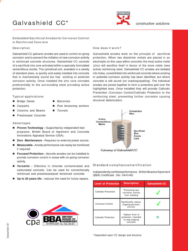 Galvashield CC | Download Free PDF | Corrosion | Anode