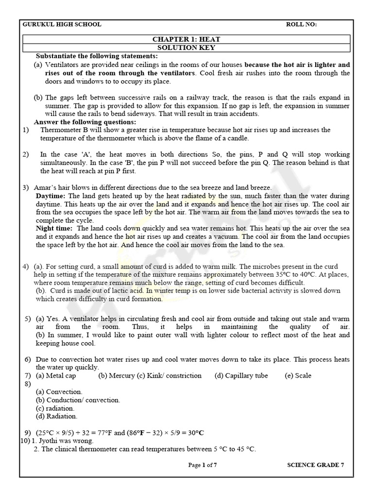 7 Heat Solutions | Download Free PDF | Heat | Heat Transfer