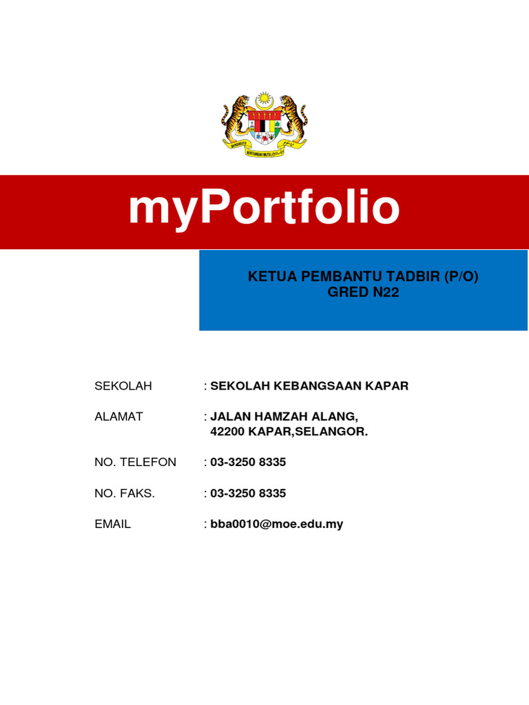 My Portfolio (Contoh) | PDF