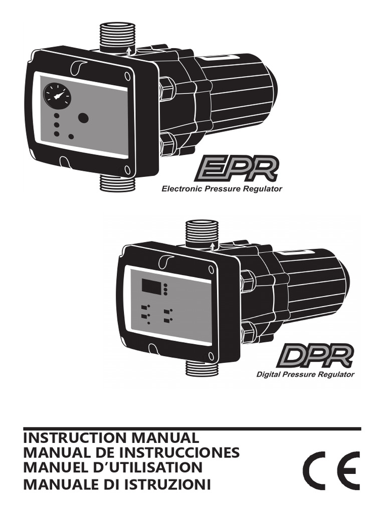 EPR Instructions | PDF | Pressure Measurement | Electrical Connector