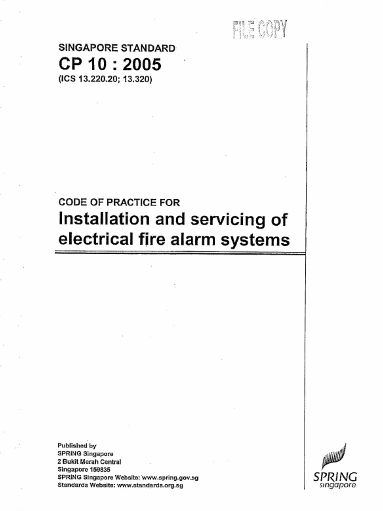 CP 10 2005 Fire Alarm System | PDF