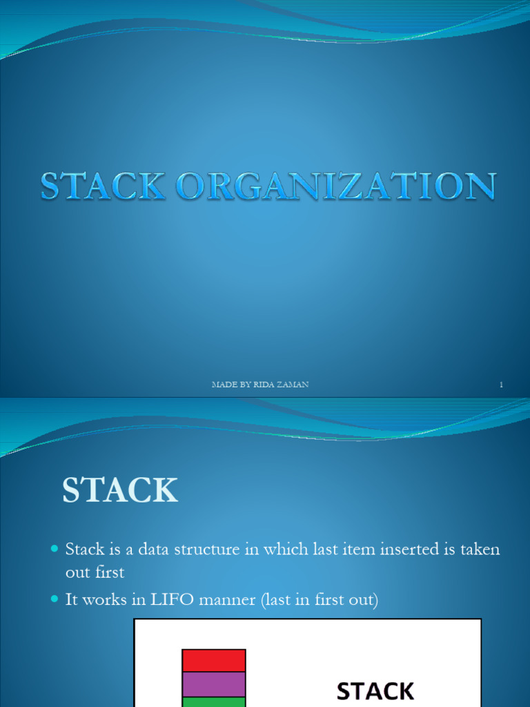 Stack Organization | PDF | Computer Architecture | Theoretical Computer ... Stack Organization | PDF | Computer Architecture | Theoretical Computer ...