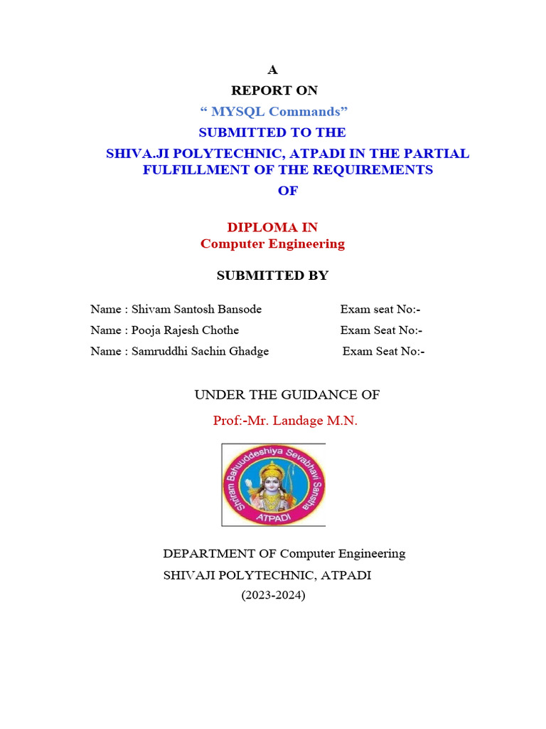 Shivam DBMS Micro | PDF