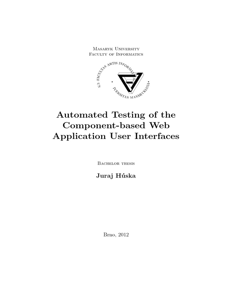 Automated Testing of The Component-Based Web Application User ...