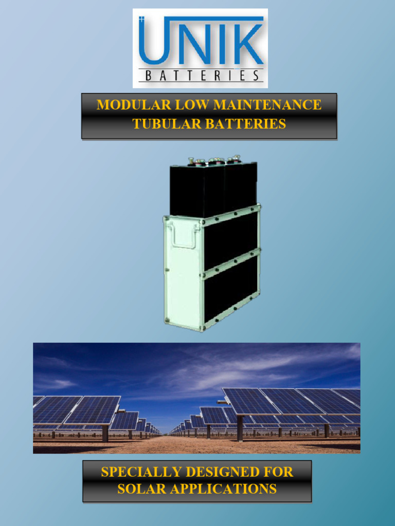 Modular Stationary Battery Leaflet New | PDF | Solar Power | Photovoltaics