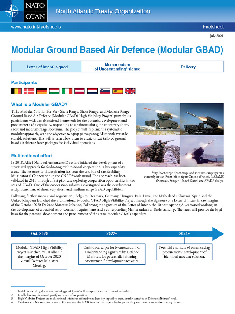 2102 Factsheet M Gbad | PDF | Anti Aircraft Warfare | Nato