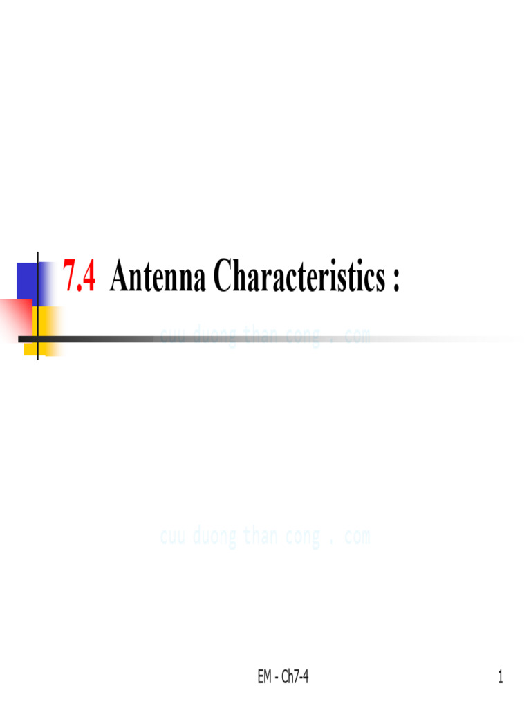 Truong-Dien-Tu - Chuong-7.4 - Antenna-Characteristics ...