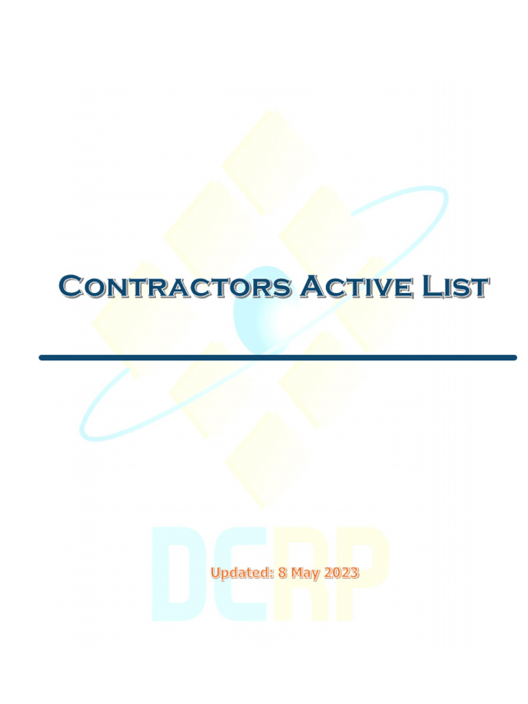 Updated Active List on 24 | PDF | Engineering | Business