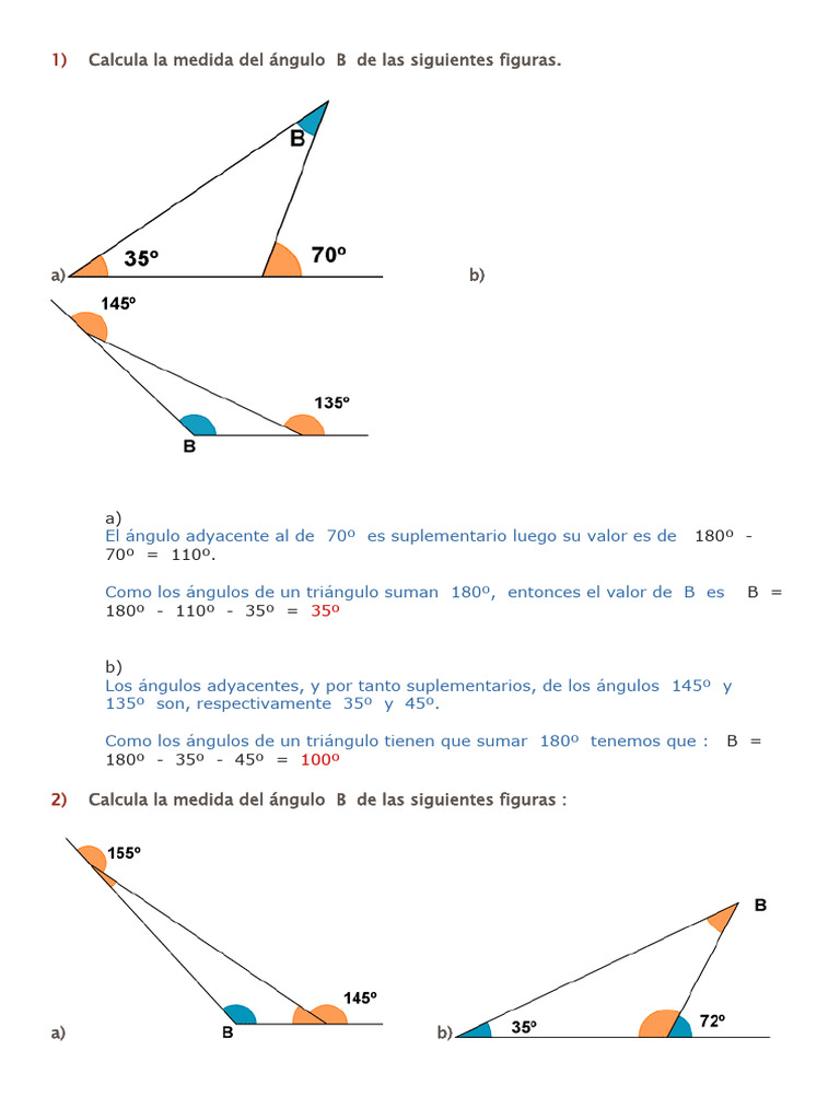 Angulos Interiores de Triangulos y Poligonos Ejer Resueltos de Mis ...