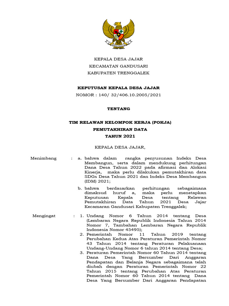 29 SK SDGS Desa | PDF