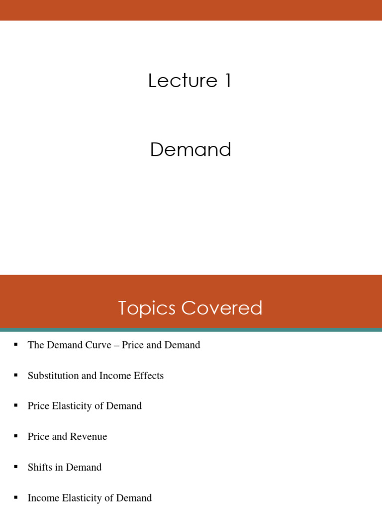 Introduction To Economics | PDF | Demand | Price Elasticity Of Demand