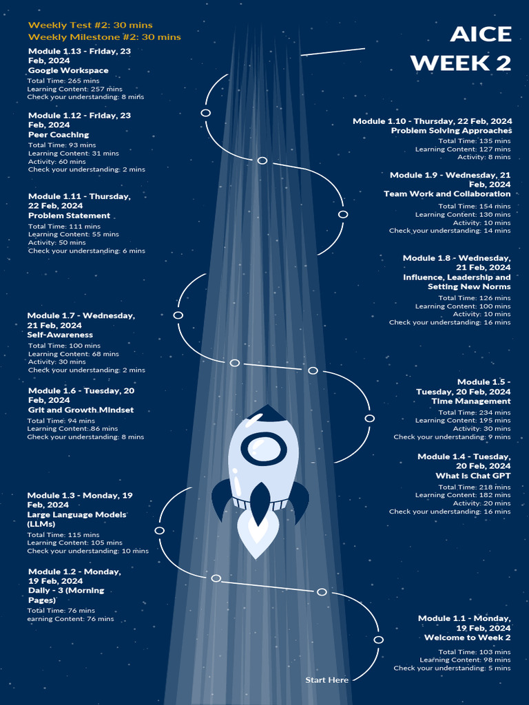 AiCE Week 2 Roadmap | PDF