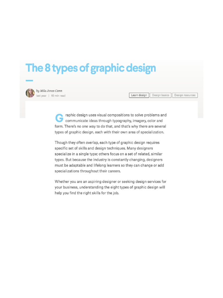 Types of Graphic Design | PDF