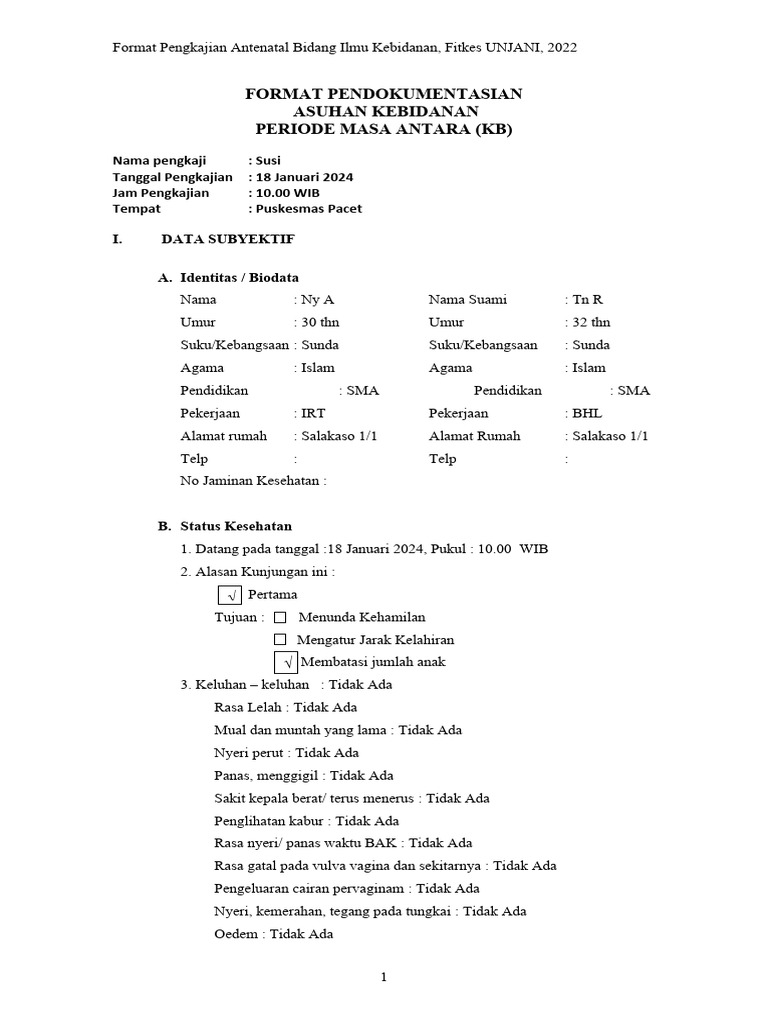 Pemasangan IUD pada Akseptor KB | PDF