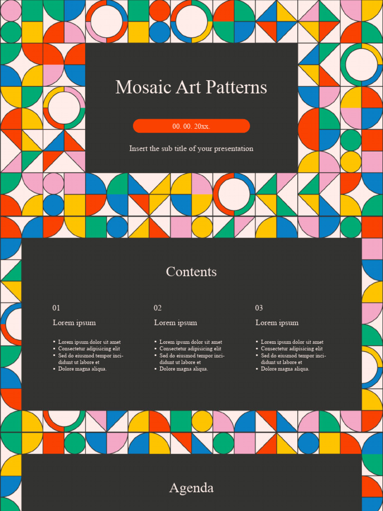 Mosaic Art Patterns - PPTMON | PDF | Human Communication | World Wide Web