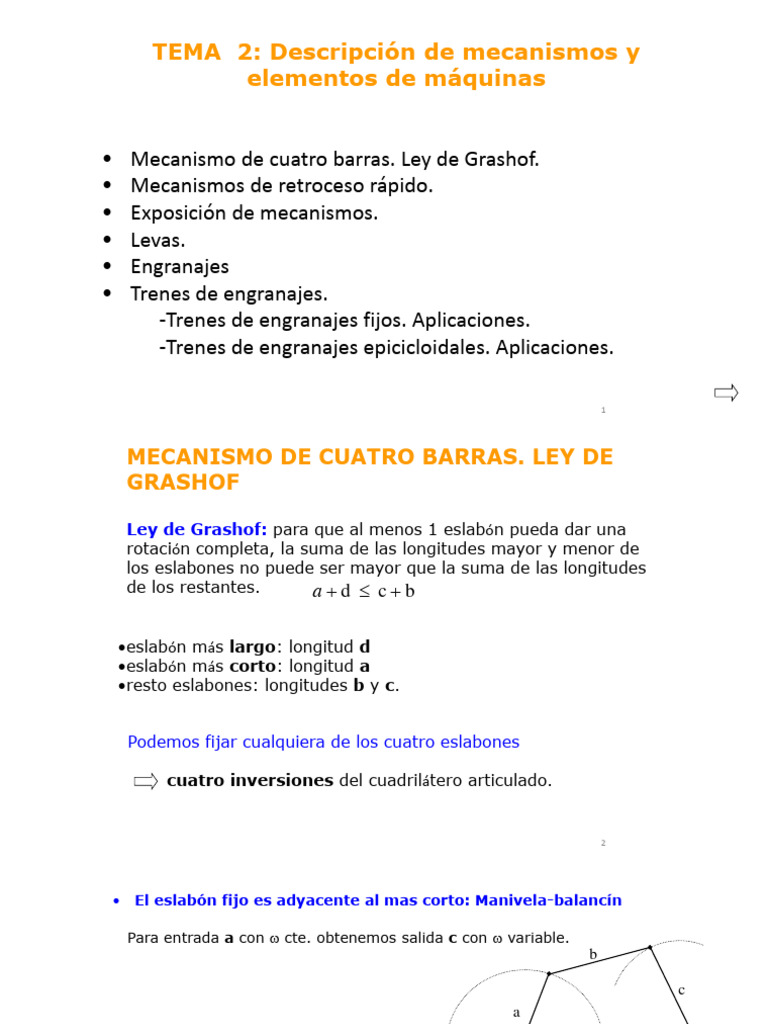 TEMA 2 DESCRIPCION MEC Y ELEM MAQ - PARTE I | PDF | Engranaje | Vehículos