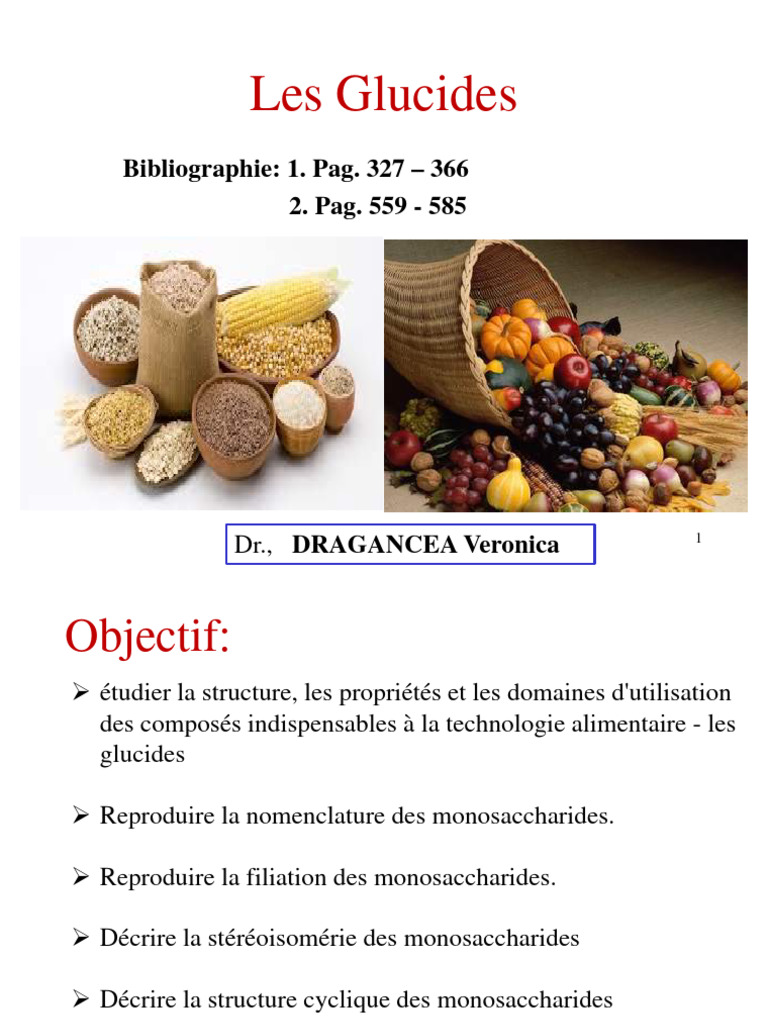 Cours 11 Glucide | PDF | Glucide | Glucose