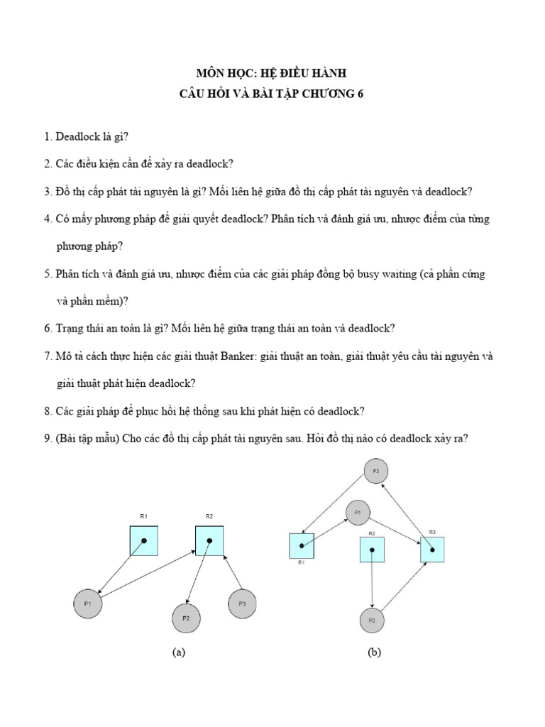 Bai Tap Chuong 6 HDH | PDF