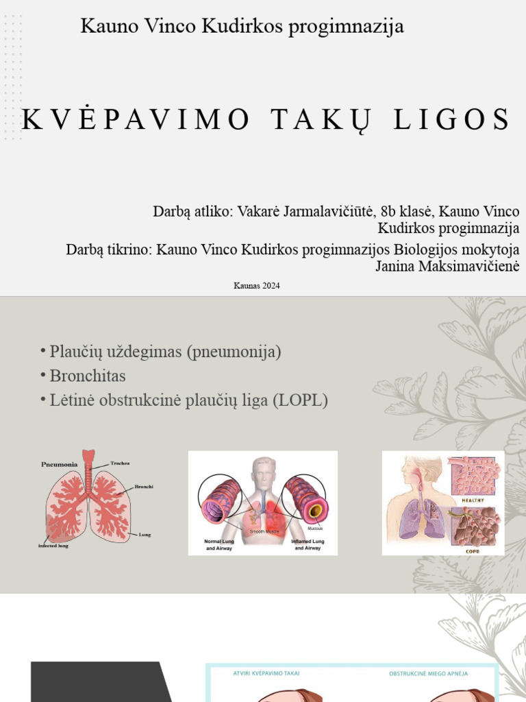 Kvėpavimo Takų Ligos | PDF