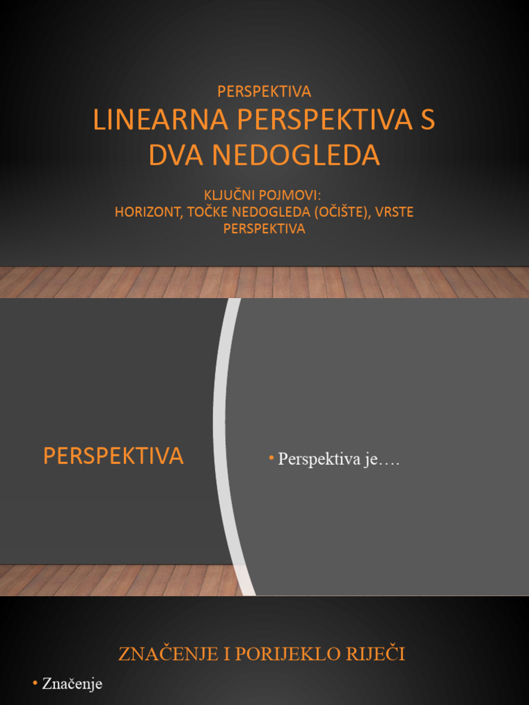Pismoslikar Vrste Perspektiva Risanje S Osnovama Obojenja 1.i 2.r | PDF