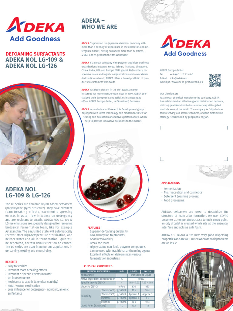 Adeka Flyer LG | Download Free PDF | Emulsion | Materials Science