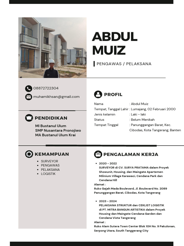 Abdul Muiz: Profil | PDF