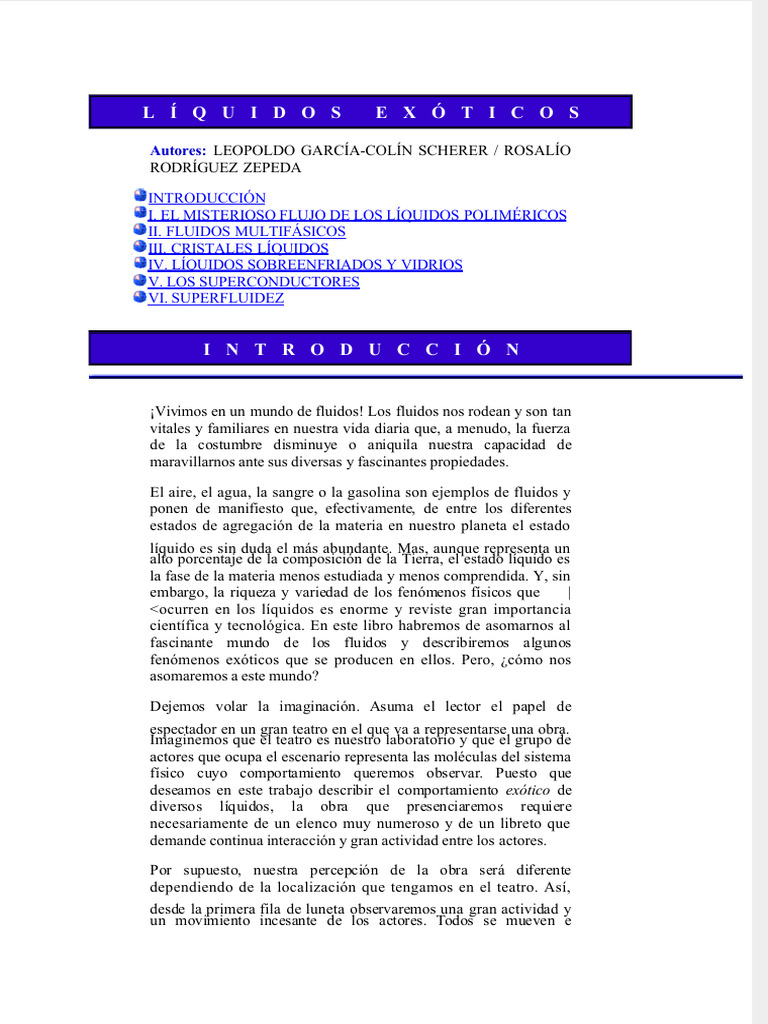 Dokumen - Tips Libro Liquidos Exoticos | PDF | Líquidos | Fases de la materia