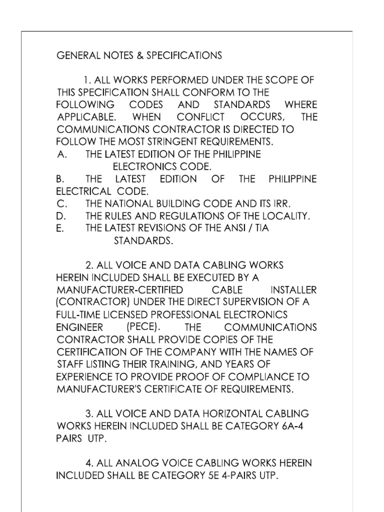 General Notes Bu Pdf