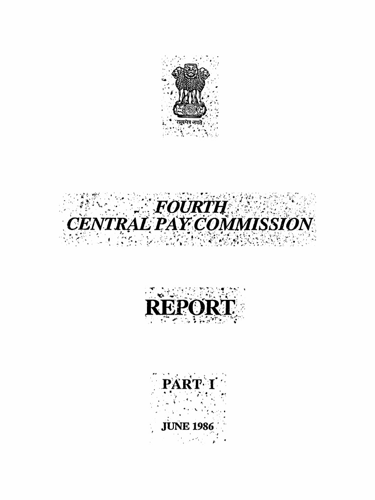 4 CPC 1986 Report P1 PDF Employment Pension