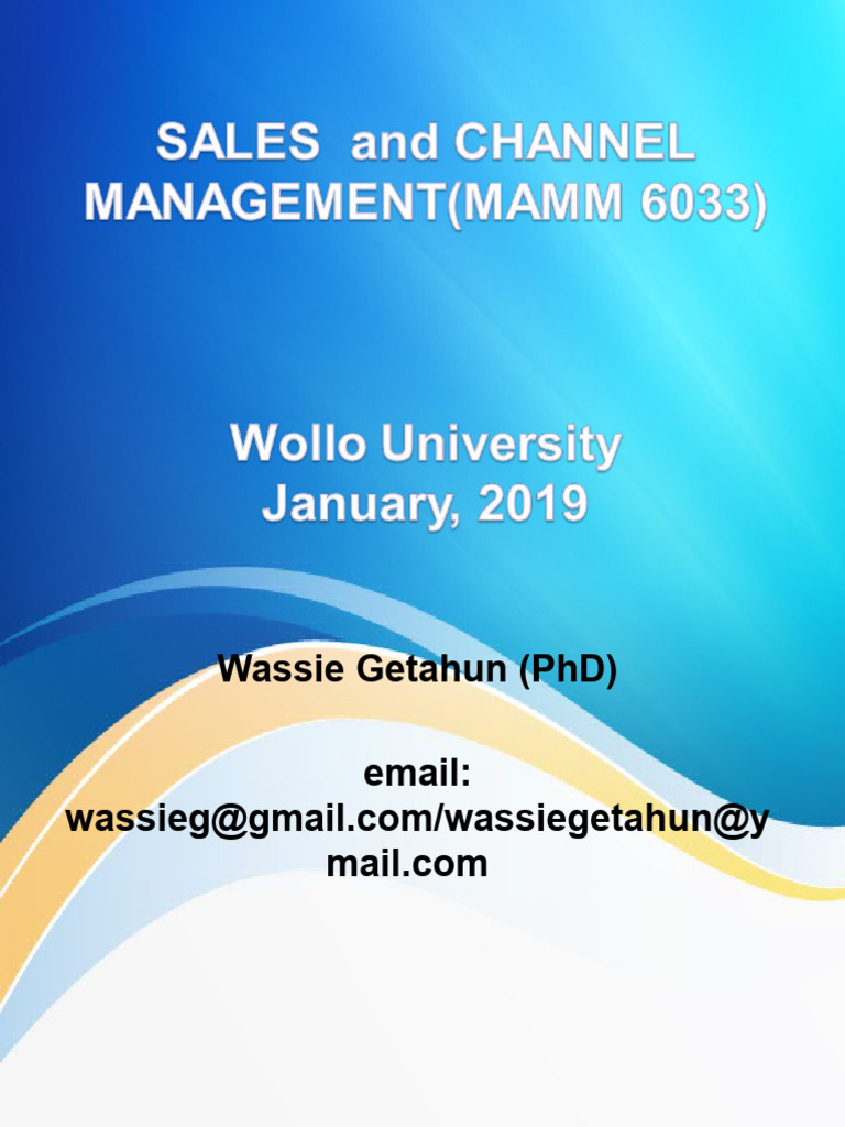 Introduction To Sales Management | PDF | Sales | Marketing