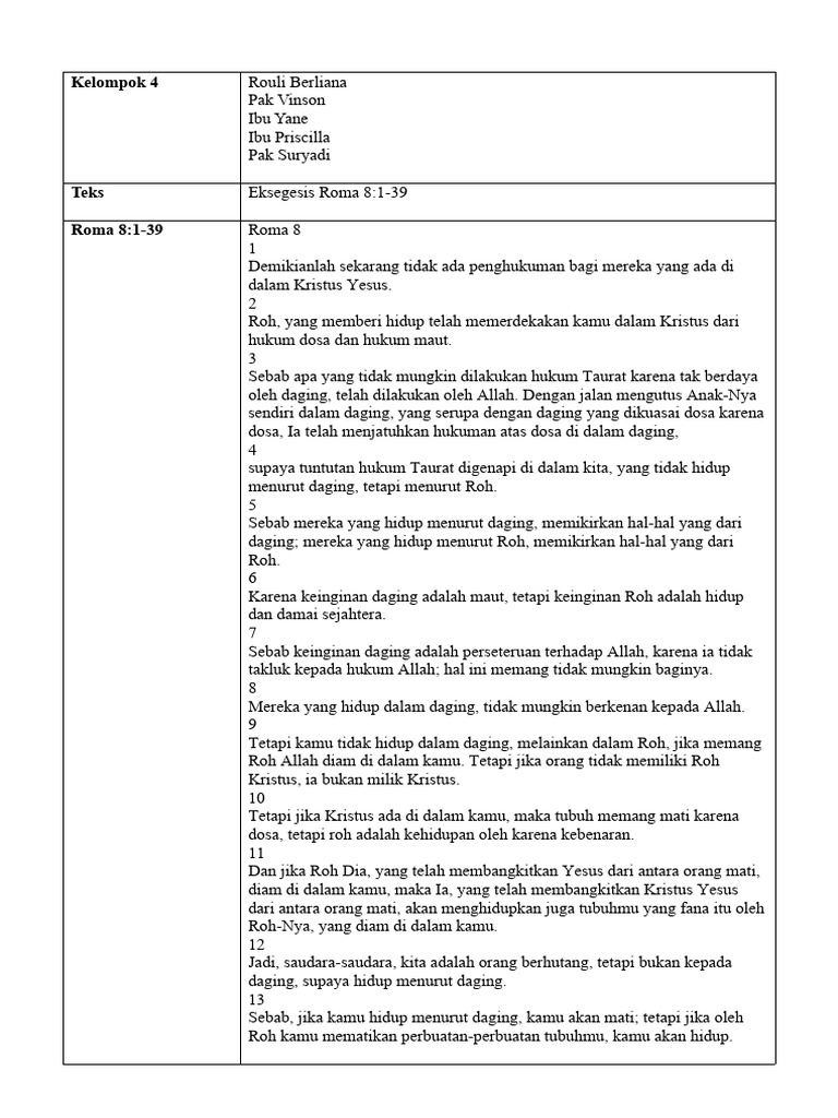 Hermeneutika Surat Roma | PDF