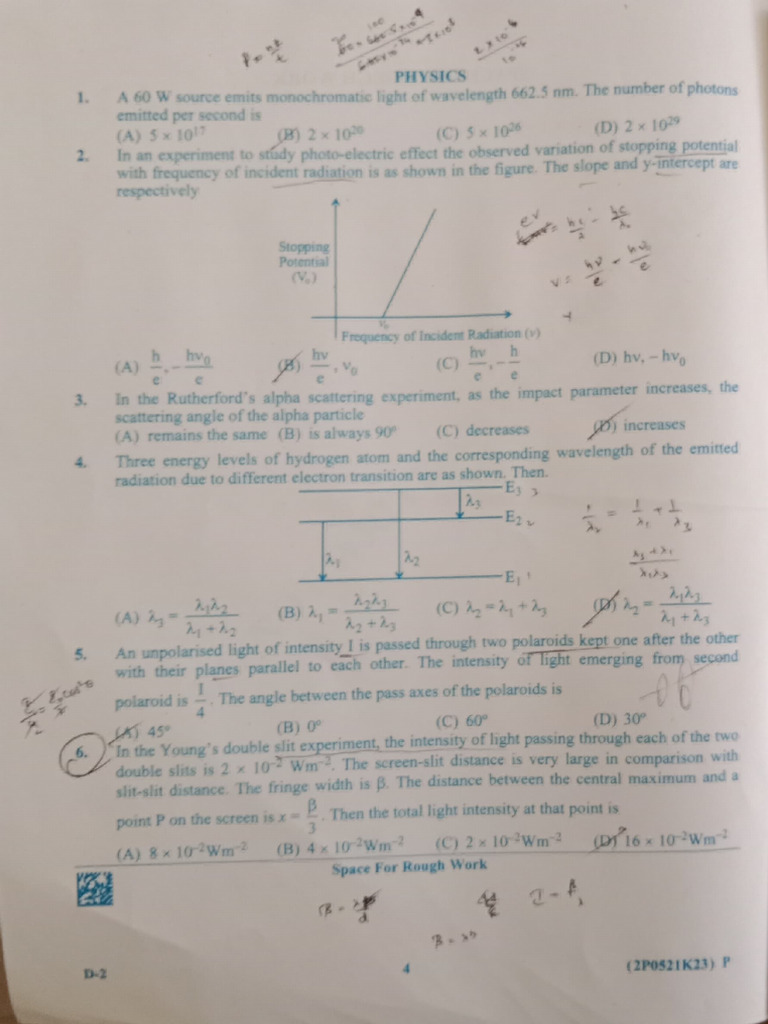 KCET 2023 Physics Question Paper | PDF